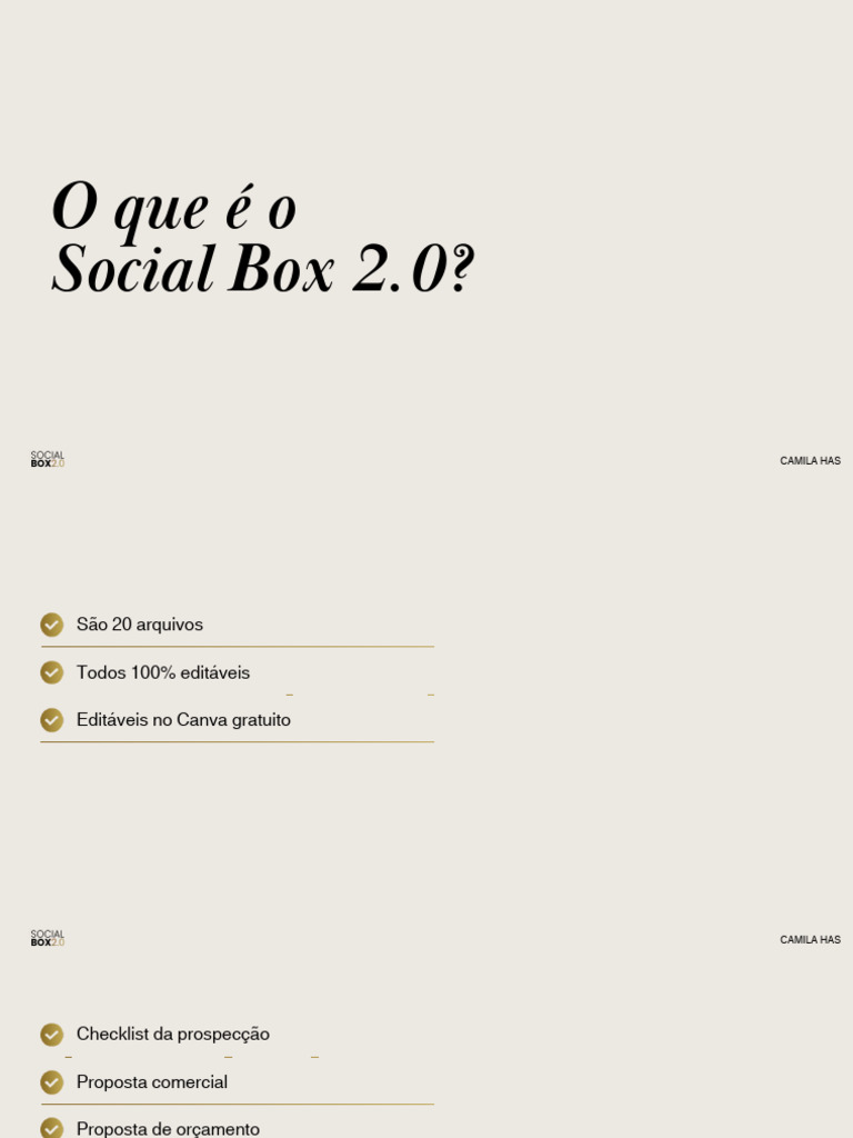 Social Box 2.0: Kit Completo de Marketing | PDF
