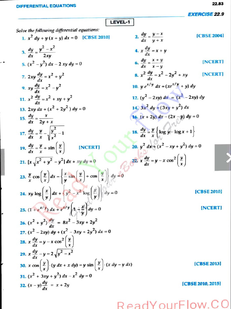 Differentiation Equations 2 | PDF | Calculus | Subtraction