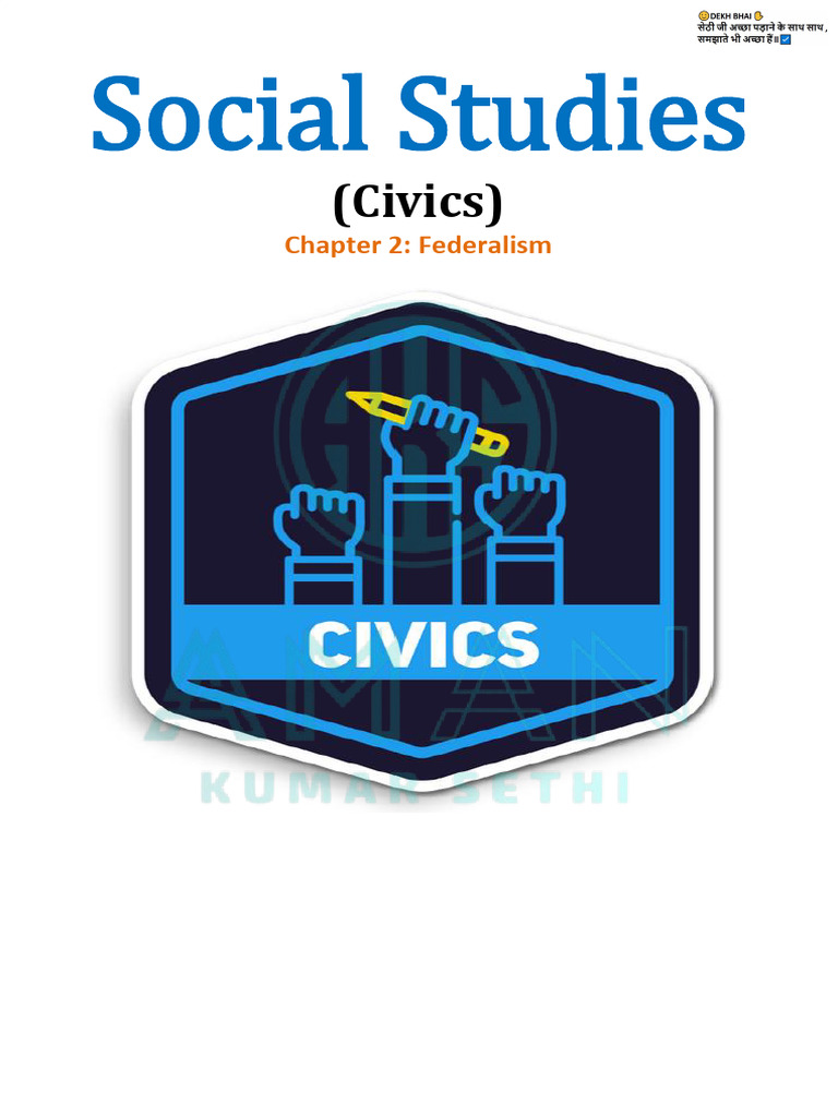 Chapter 2 Federalism | PDF | Government | Governance