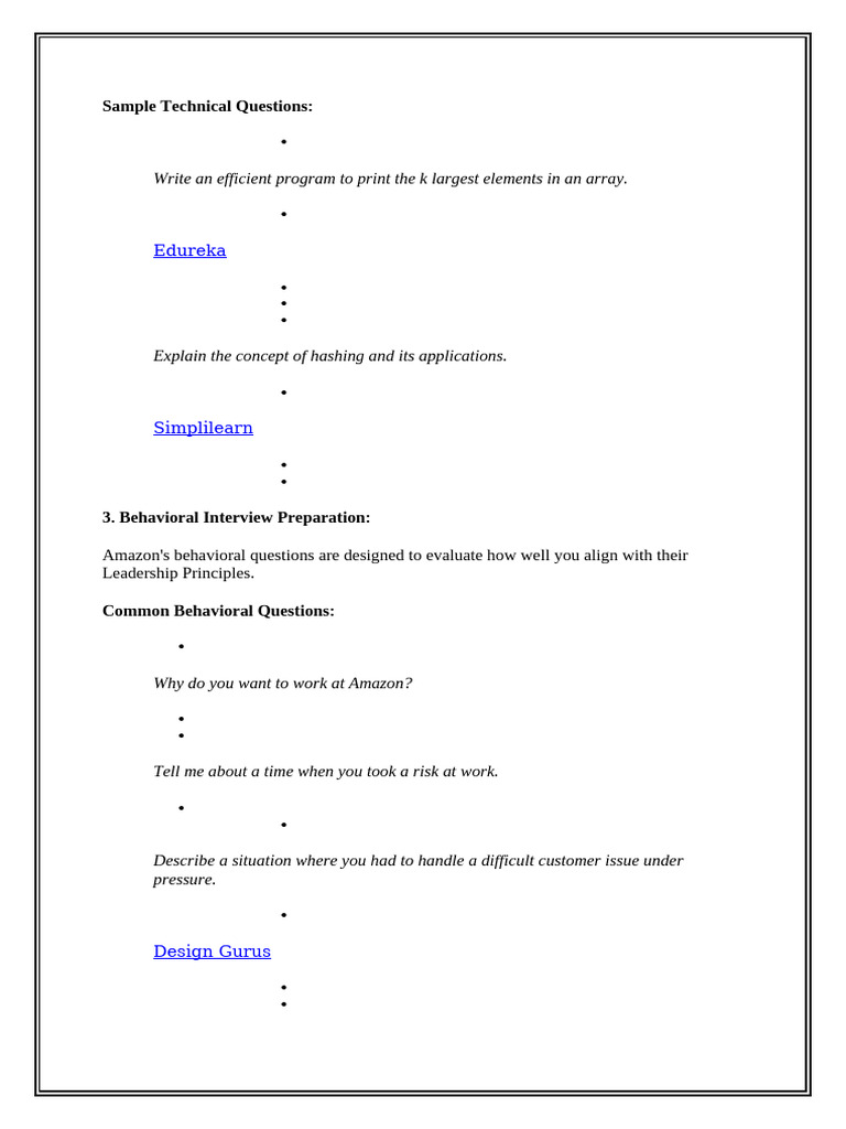 Amaozn - Technical Questions - 2025 | PDF