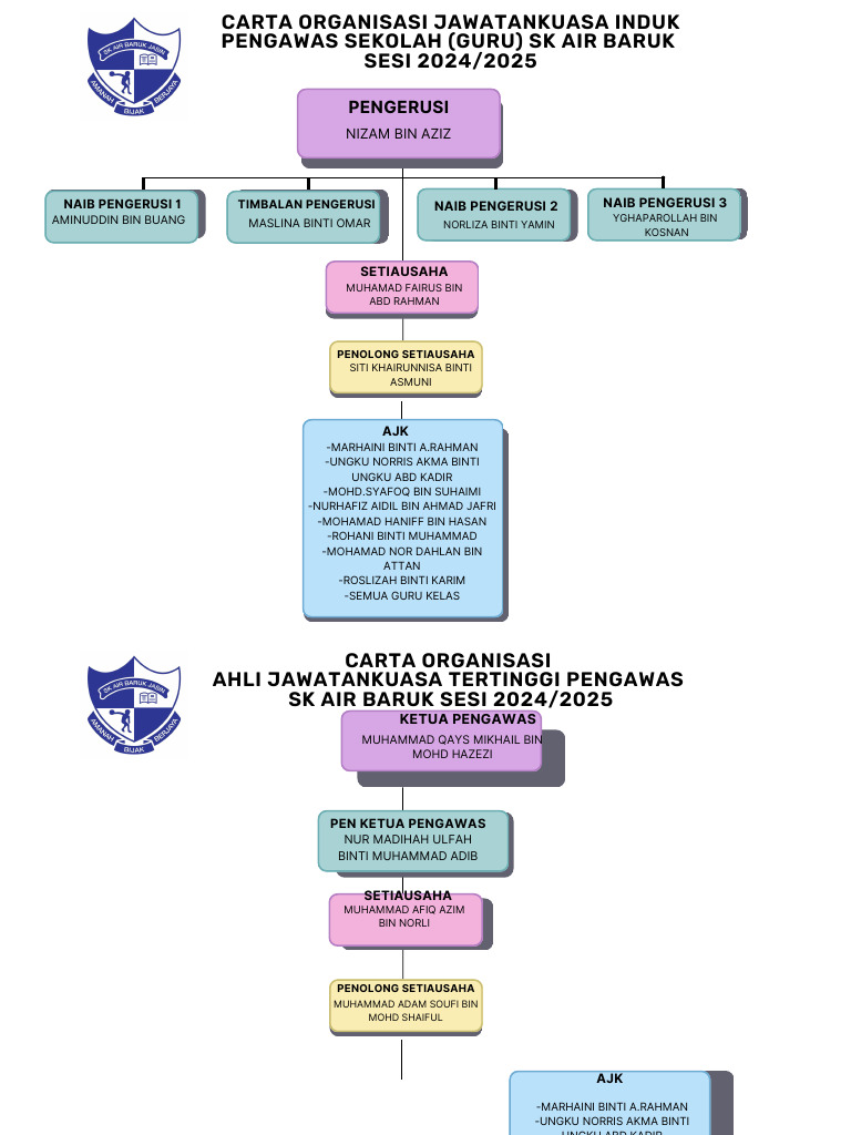 Pink Colorful Modern Organizational Chart Graph | PDF