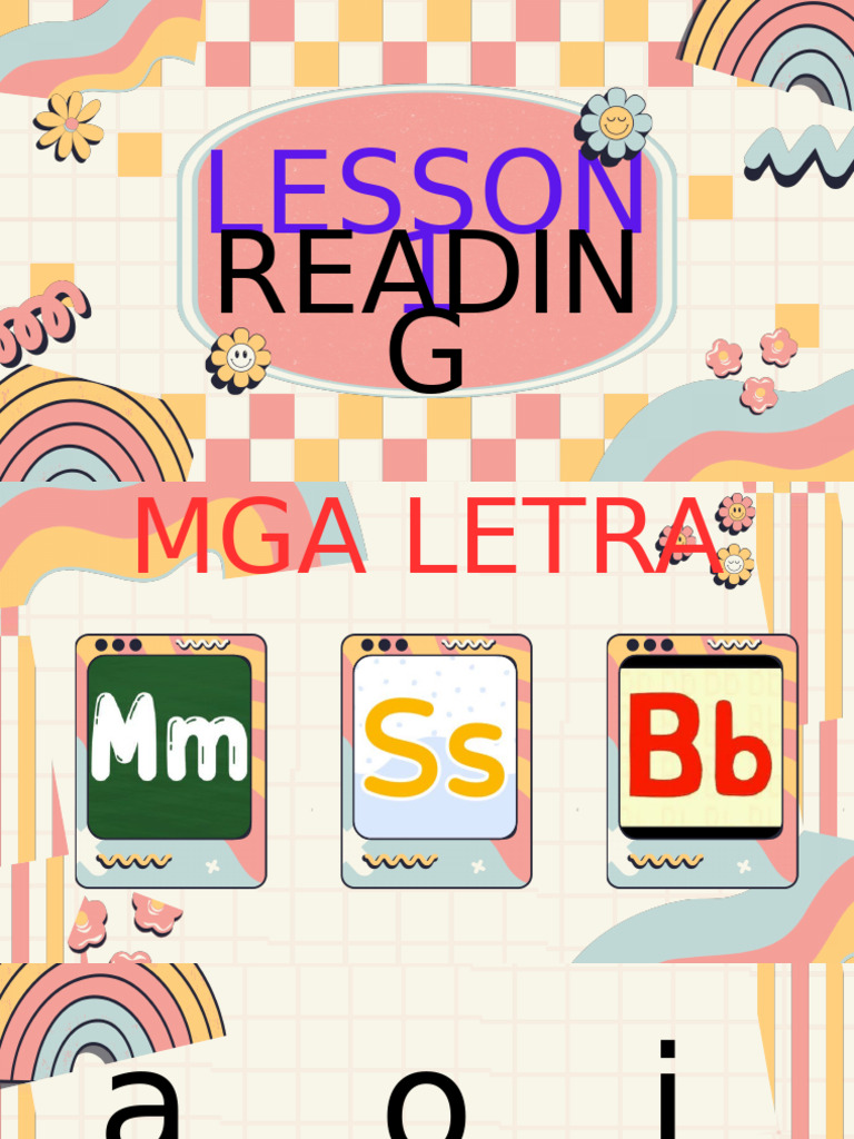 Filipino Reading Lesson: Vowels & Syllables | PDF