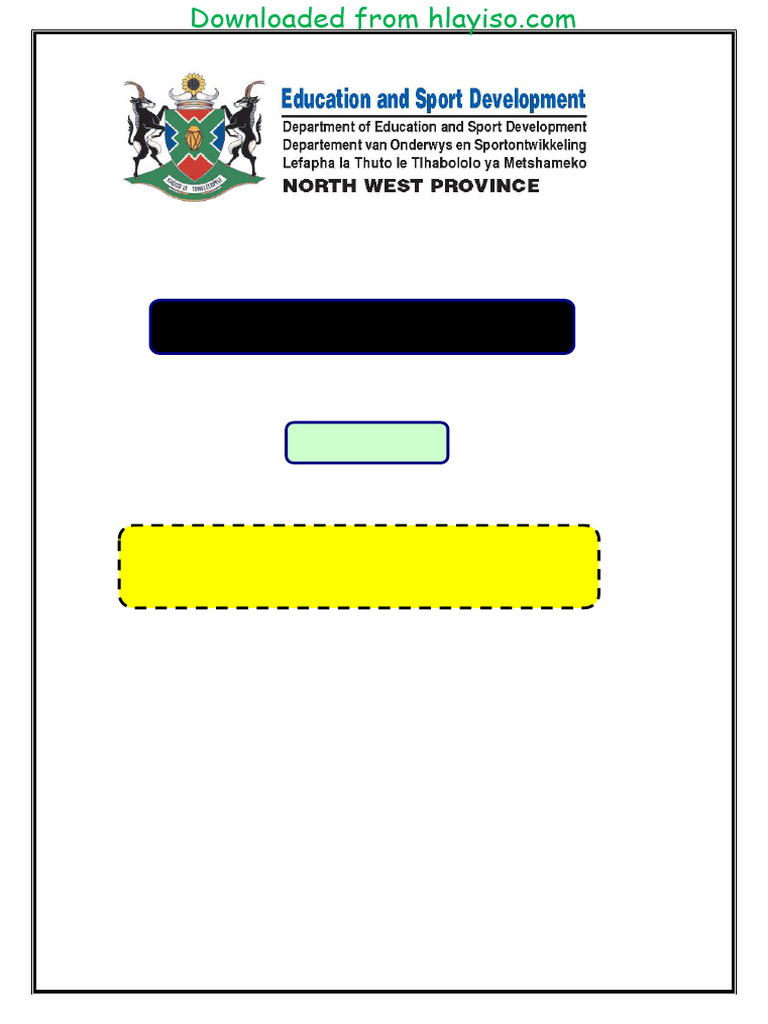 NW NSC GR 10 GEOGRAPHY P1 ENG NOV 2019 - Hlayiso - Com | PDF ...