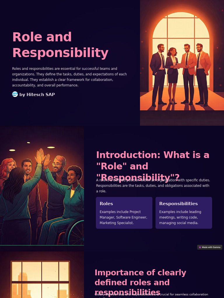 Defining Roles and Responsibilities in Teams | PDF | Communication ...
