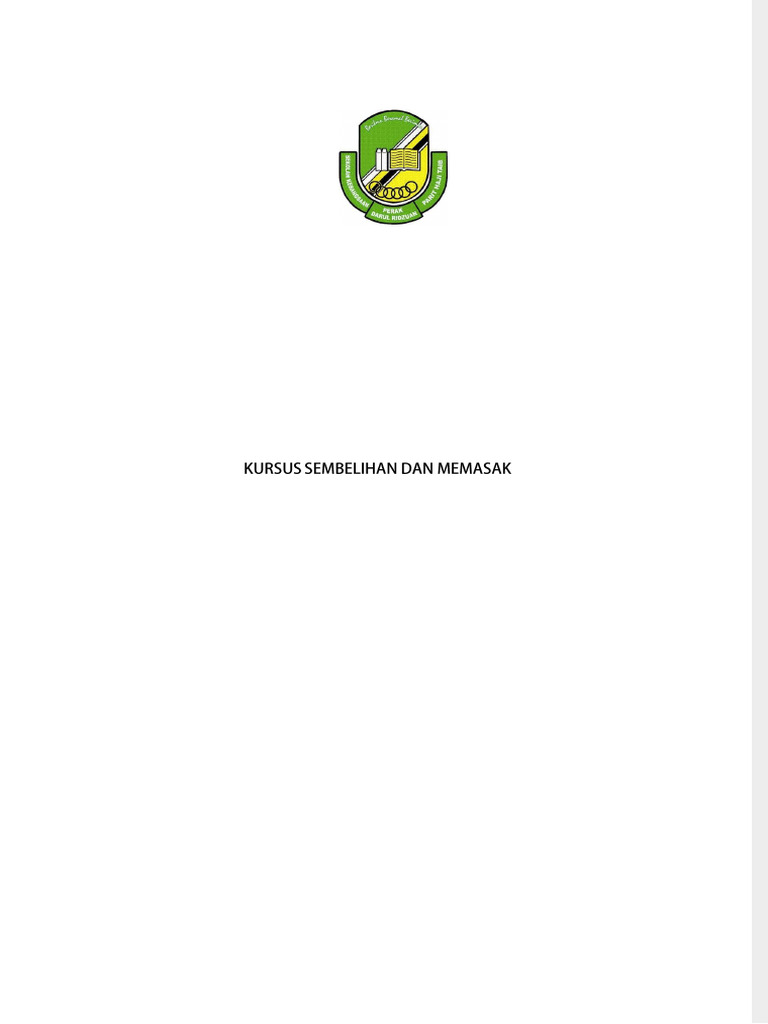 Kertas Kerja Kursus Sembelihan SKPHT 2019 | PDF