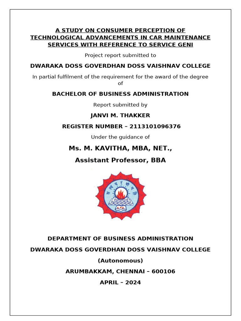 Project Report Front sheets worddoc (1) | PDF | Qualifications | Academia