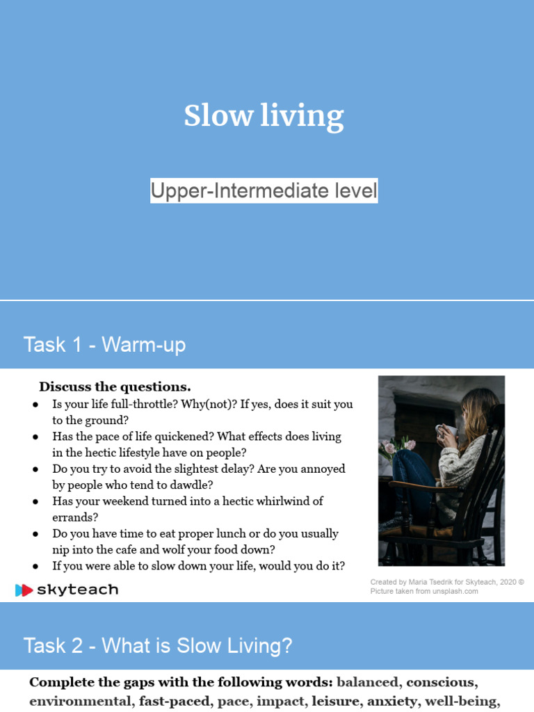 Slow-living-Worksheet | PDF
