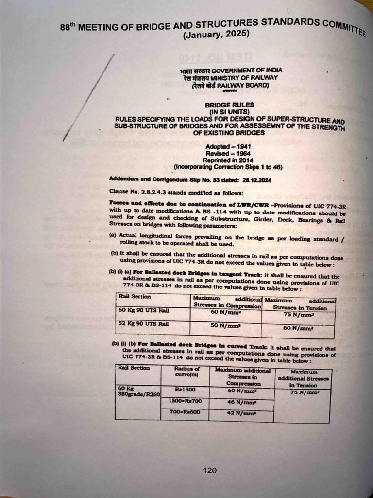 ACS-53 of IRS BRIDGE RULES | PDF | Mechanics | Structural Engineering