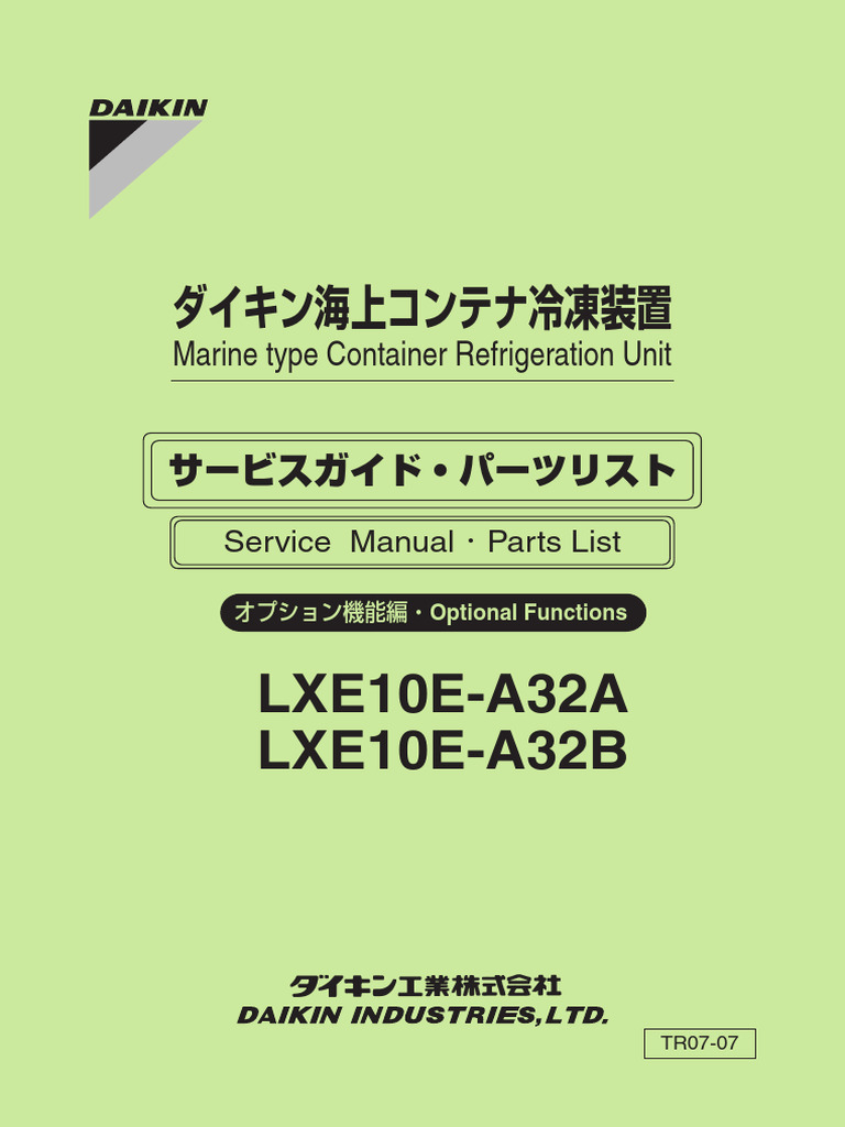 Manual Daikin LXE10E-A32A - A32B | PDF | Electrical Connector | Valve
