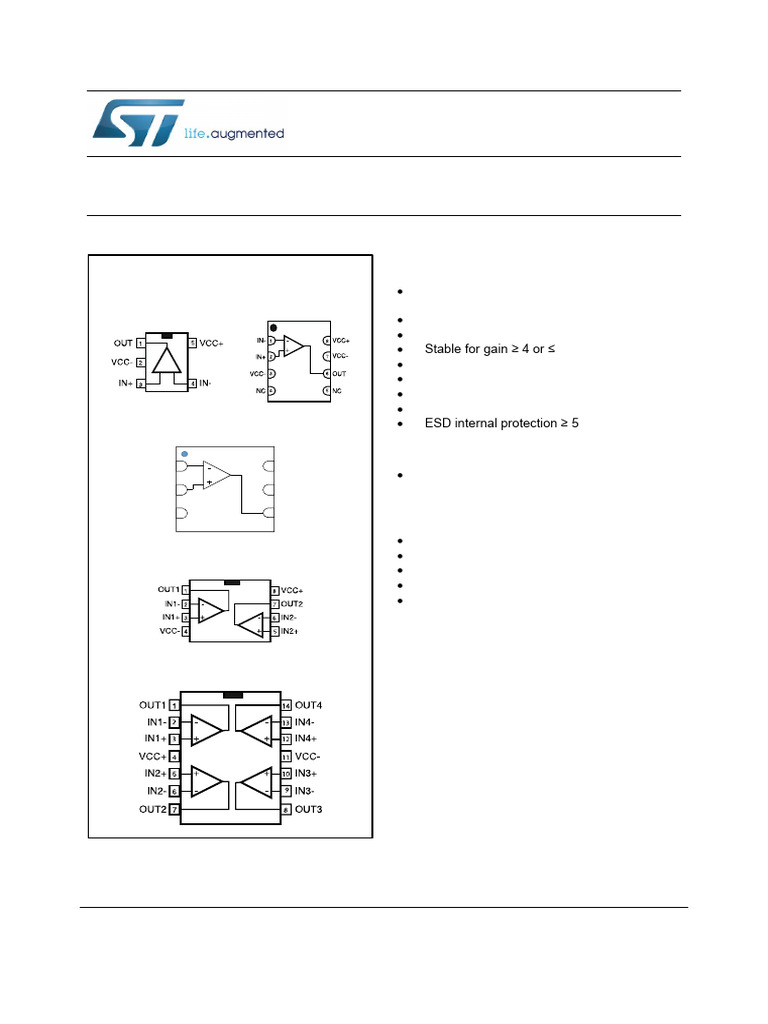 STMicroelectronics-TSV991AIQ2T-datasheet | PDF | Amplifier | Operational Amplifier