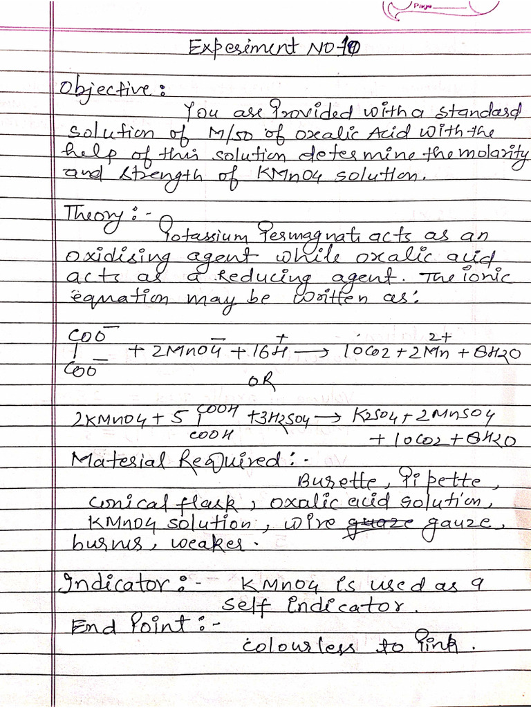 Experiment No.10 | PDF