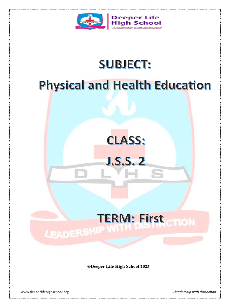 JS 2 PHE FIRST TERM E-NOTE | PDF | Human Trafficking | Foot