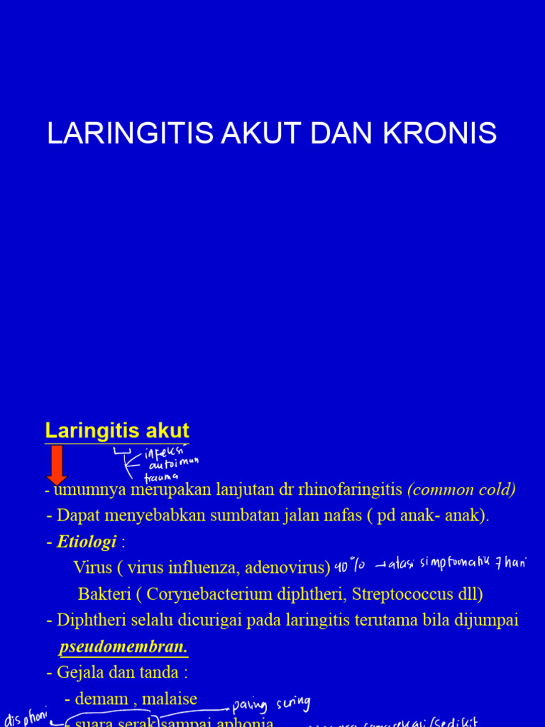SSS2-K24-Laringitis Akut Dan Kronik | PDF