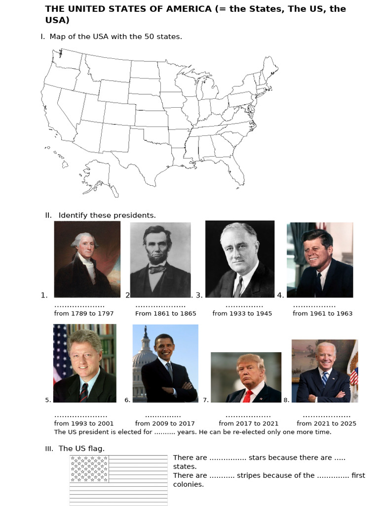Usa Map Presidents | PDF