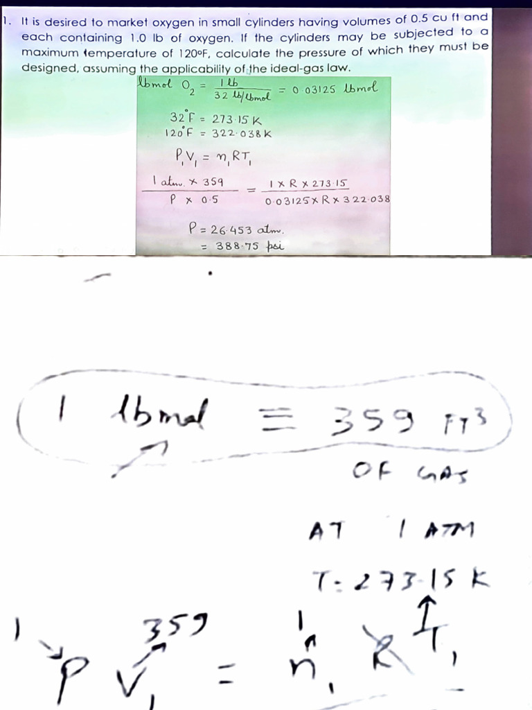 CLL111 TUT 5 Solution | PDF | Gases | Chemistry