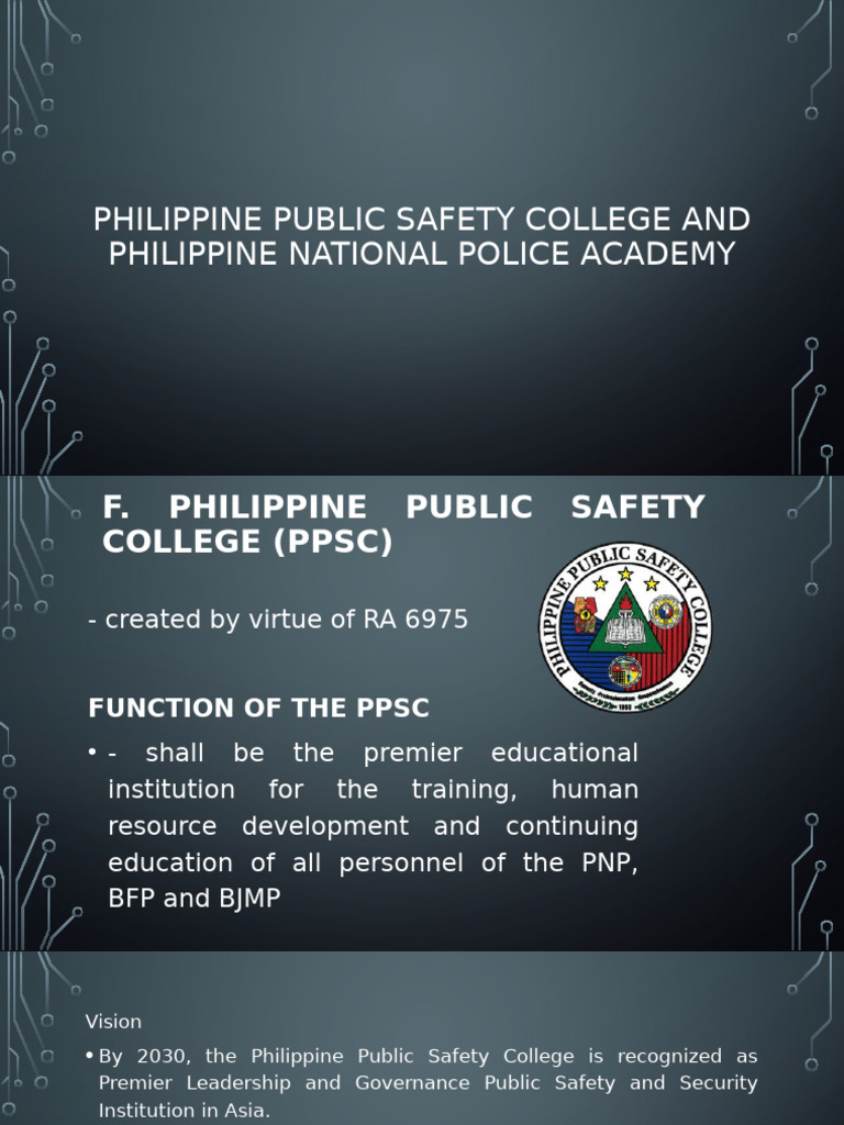 Philippine Public Safety College and Philippine National Police | PDF ...