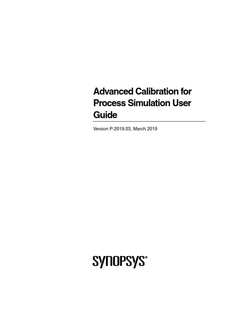 Advanced Calibration For Process Simulation User Guide | PDF | License ...