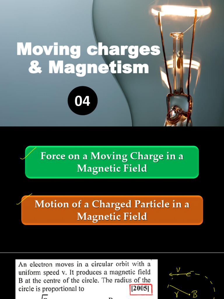 Force on Moving Charges in Magnetic Fields | PDF | Force | Magnetic Field