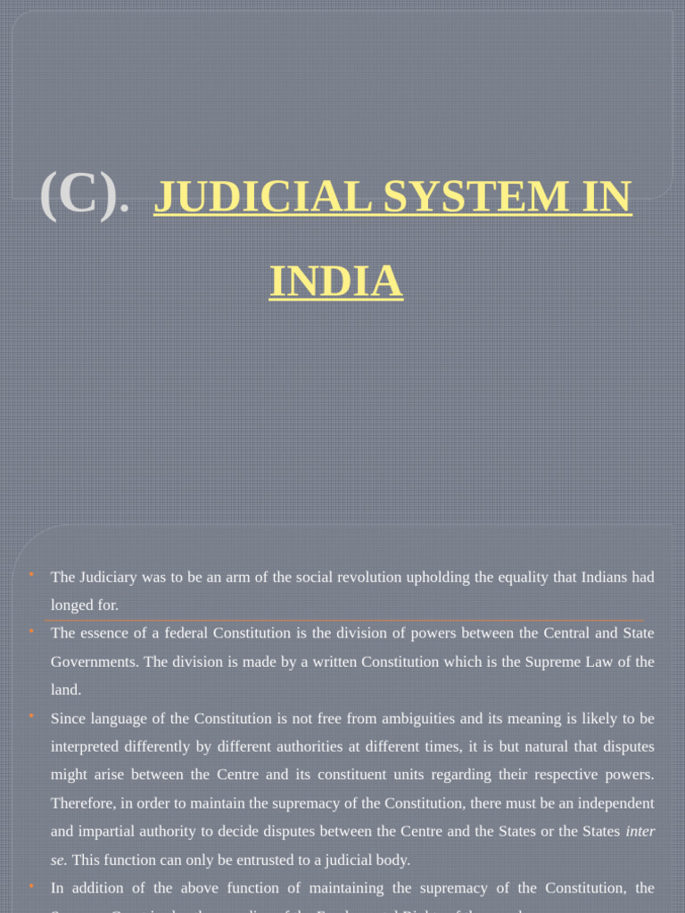 Judicial System in India | PDF | Jurisdiction | Supreme Courts