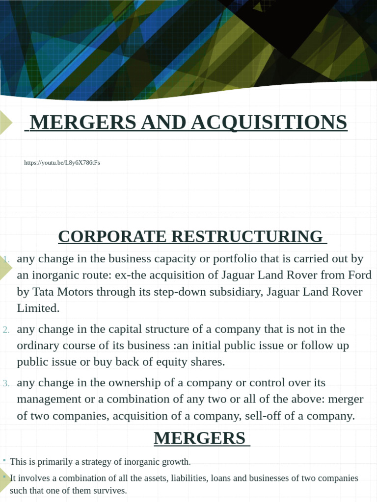 Mergers & Acquisitions | PDF | Mergers And Acquisitions | Takeover