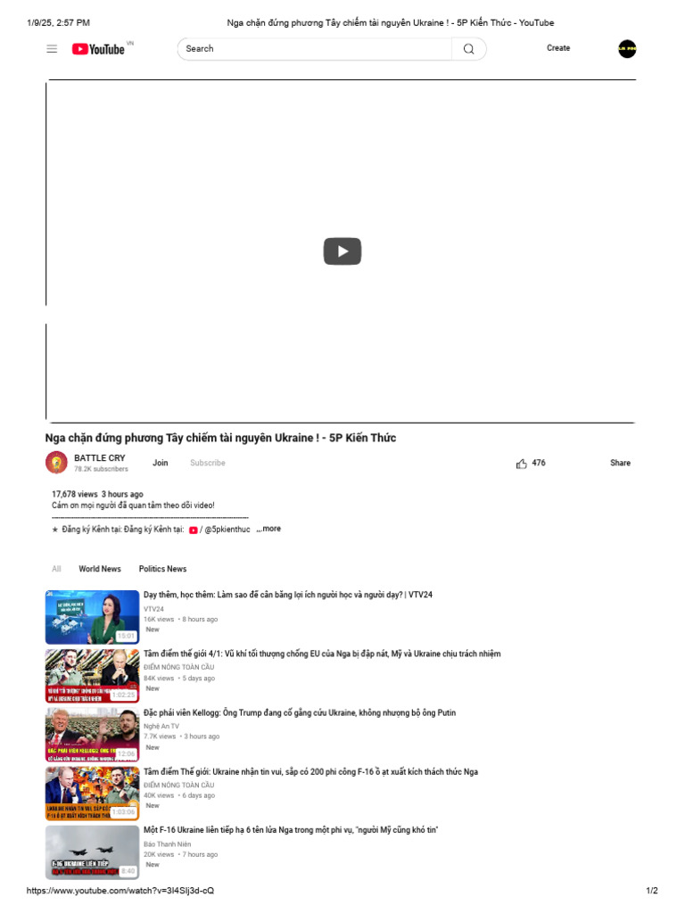 Nga chặn đứng phương Tây chiếm tài nguyên Ukraine ! - 5P Kiến Thức - YouTube | PDF