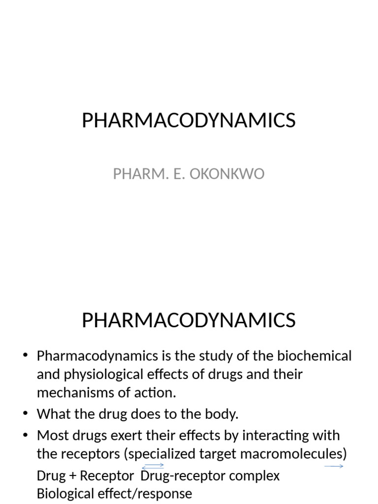 Understanding Pharmacodynamics Basics | PDF