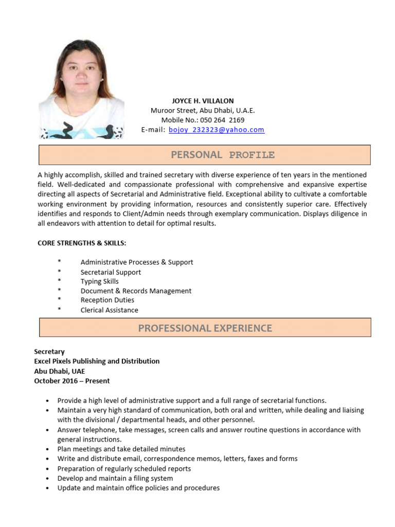 JOYCE_CV_1 (1)-2 | PDF