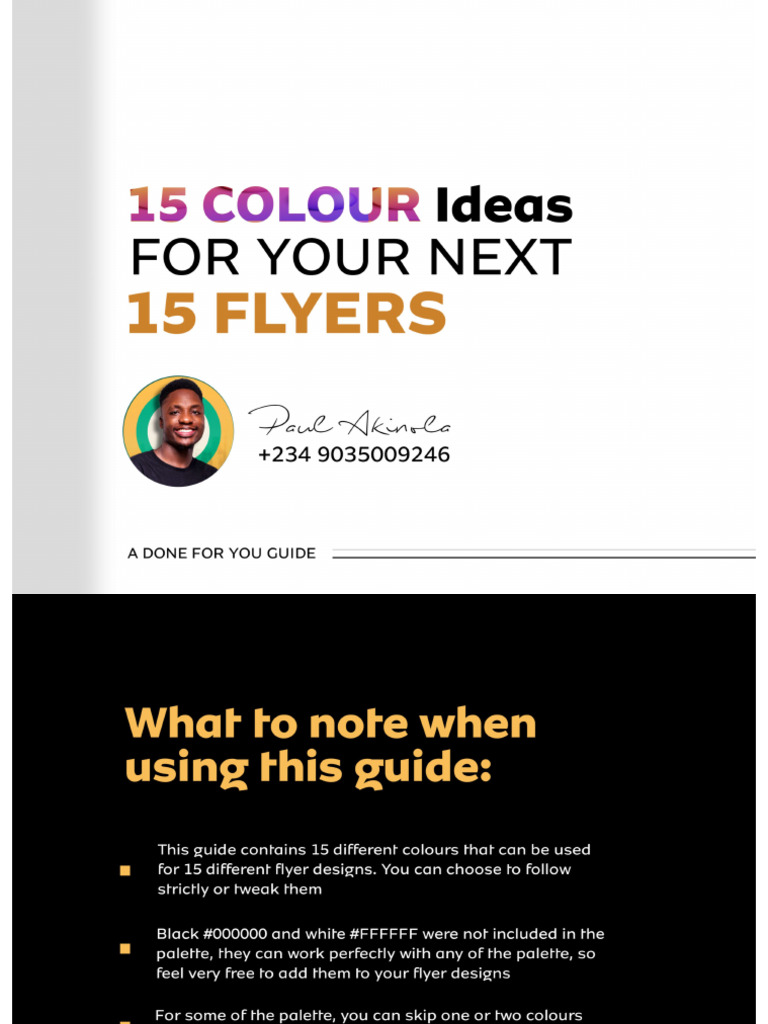 15 Colour Ideas For Your Next 15 Flyers | PDF