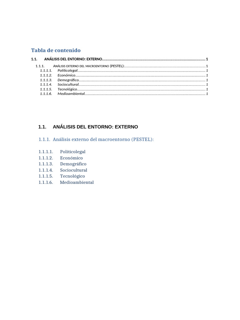 ejemplo índice automático | PDF