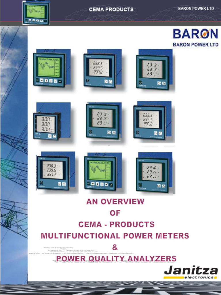 60-Cema - Energy Meters Catalogue | PDF | Electronics | Computer Science