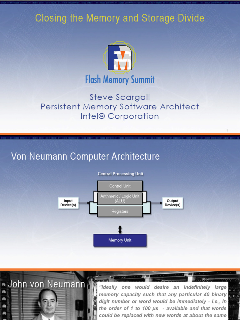 Session D-3 Closing The Memory and Storage Divide | PDF | Computer Data Storage | Central ...