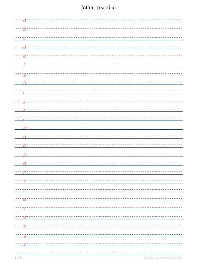 26 Letters Practice | PDF