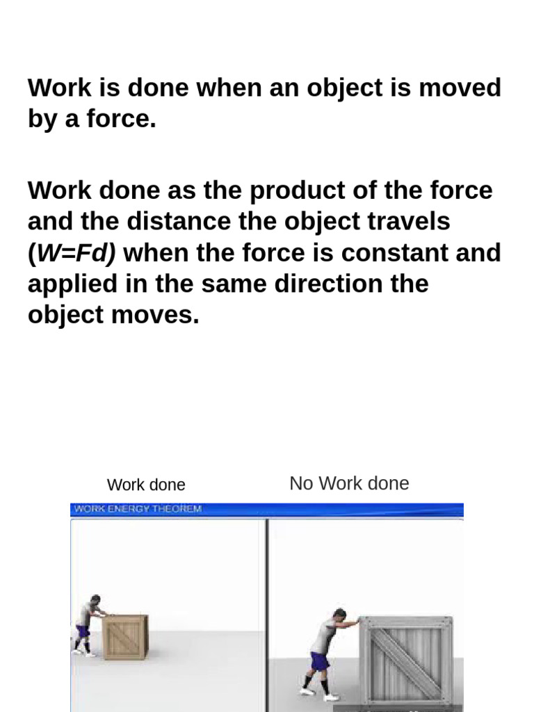 Work Energy Theorem | PDF | Force | Mechanical Engineering