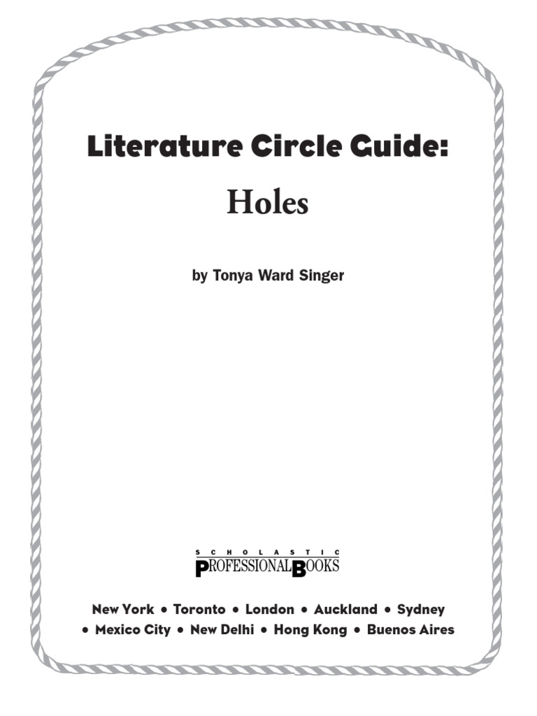 Holes Literature Circle Guide | PDF | Rehabilitation (Penology)
