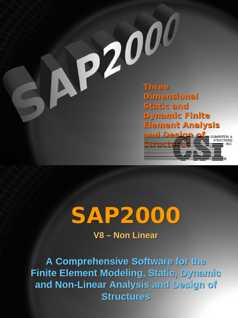 Three Dimensional Static And Dynamic Finite Element Analysis And Design