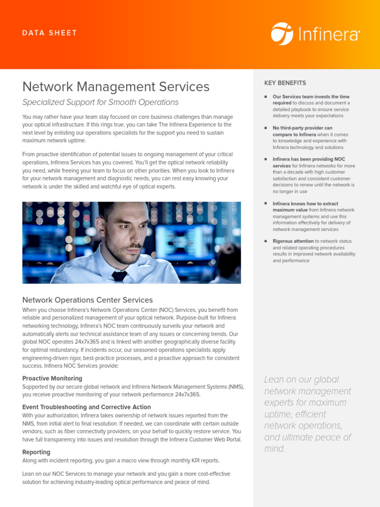 Infinera Network Management Services 0386 DS RevA 0824 | PDF | Business
