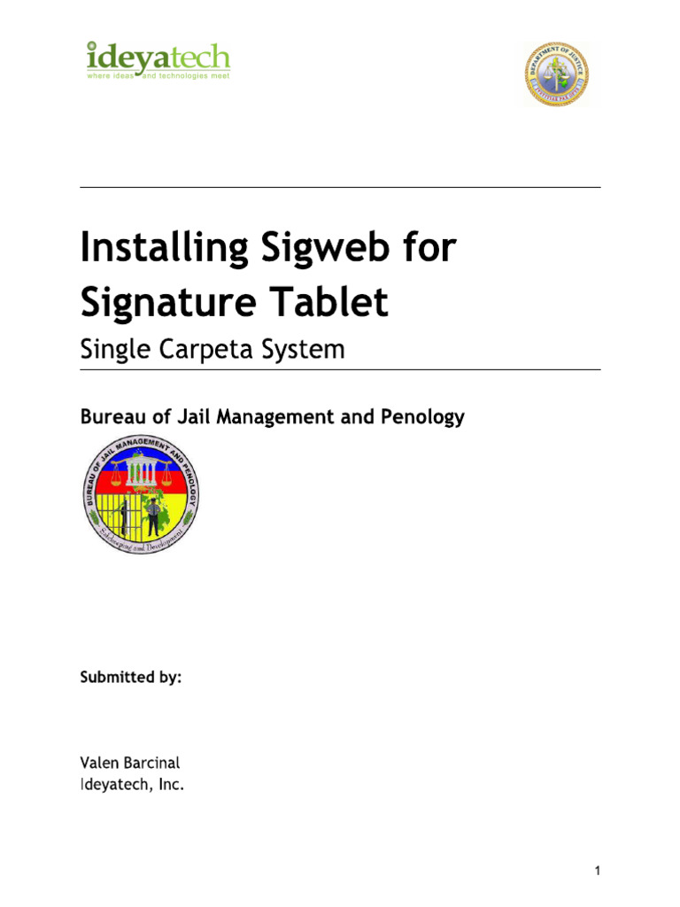 Installing SigWeb For Signature Tablet | PDF