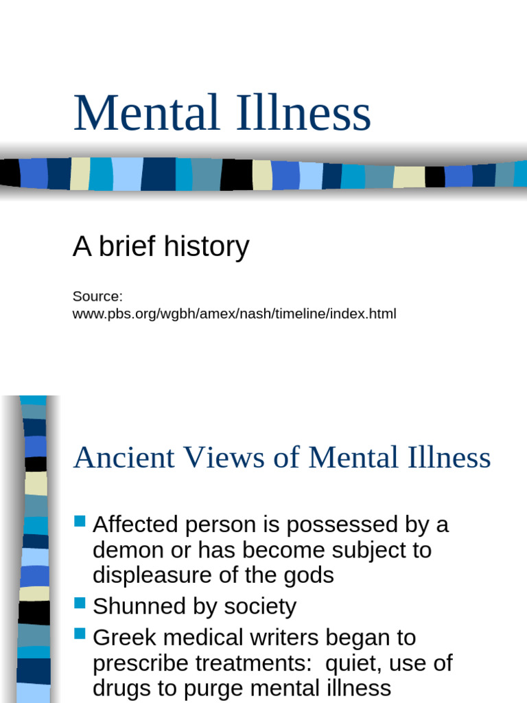 History of Mental Illness Care | PDF | Psychiatric Hospital | Mental ...