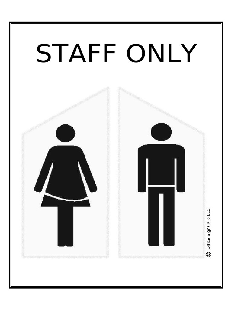 Staff Only Black | PDF