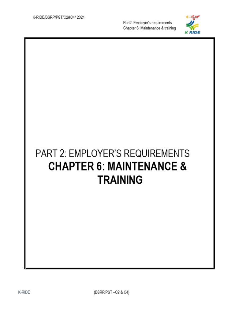 Chapter-6 - Maintenace and Training | PDF | Reliability Engineering | Liquidation