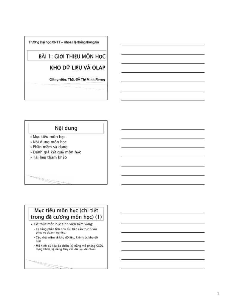 Bai 1 - Gioi Thieu Mon Hoc | PDF