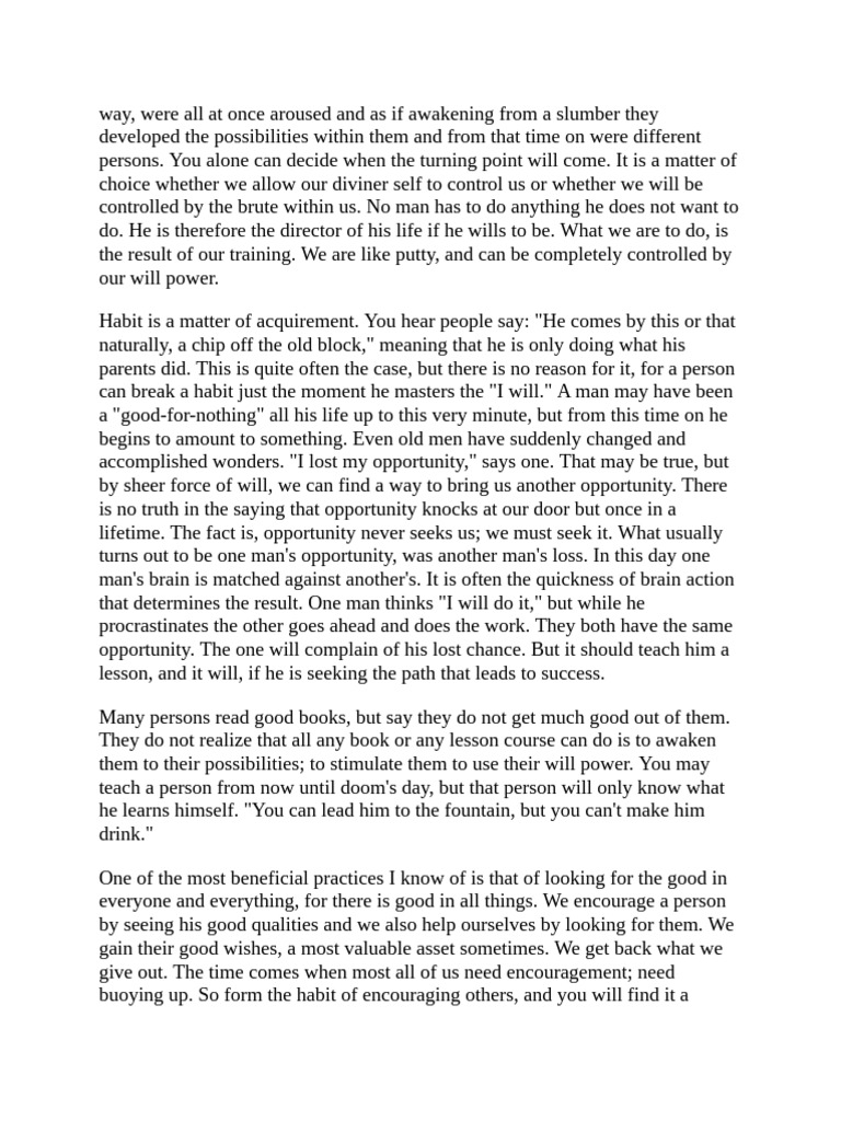 The Power of Concentration Part4 | PDF
