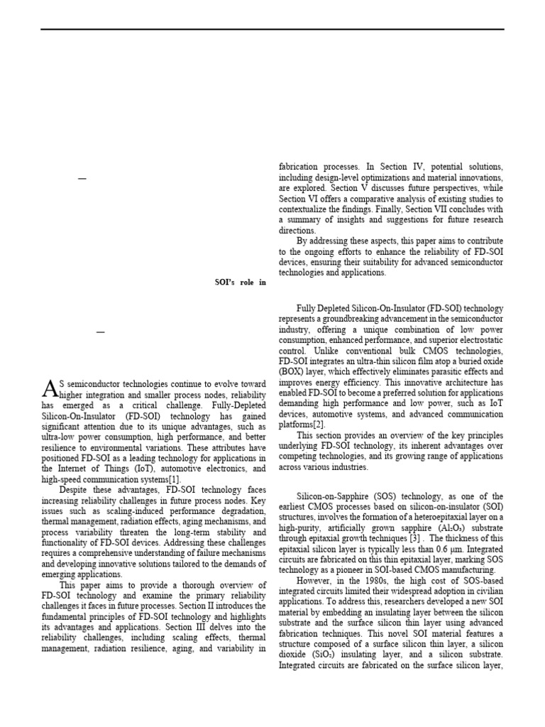 Challenges and Solutions for FD-SOI Device Reliability in Future ...