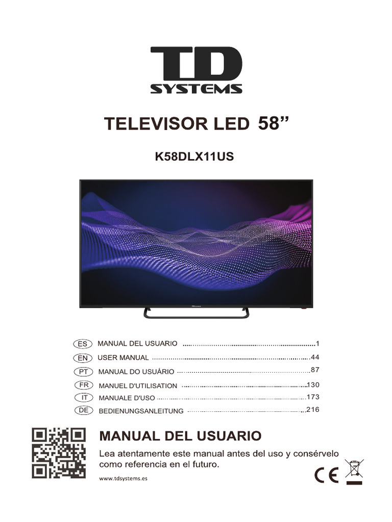 MANUAL TV 58P K58DLX11US X 10212770 ESP - Compressed | PDF