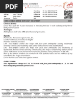 CT Scan Result Sample Template | PDF | Radiology | Ct Scan