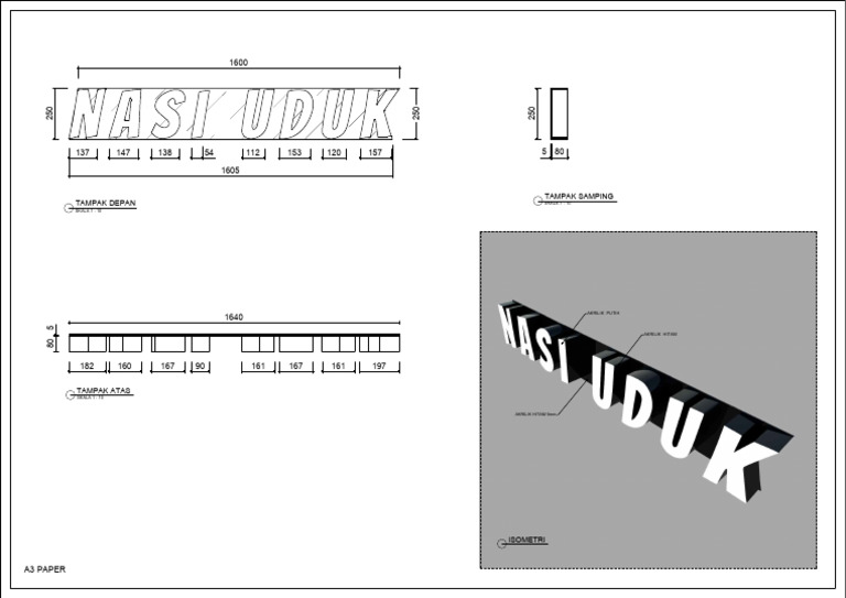1.A3 Gamker Nasi Uduk Sign | PDF