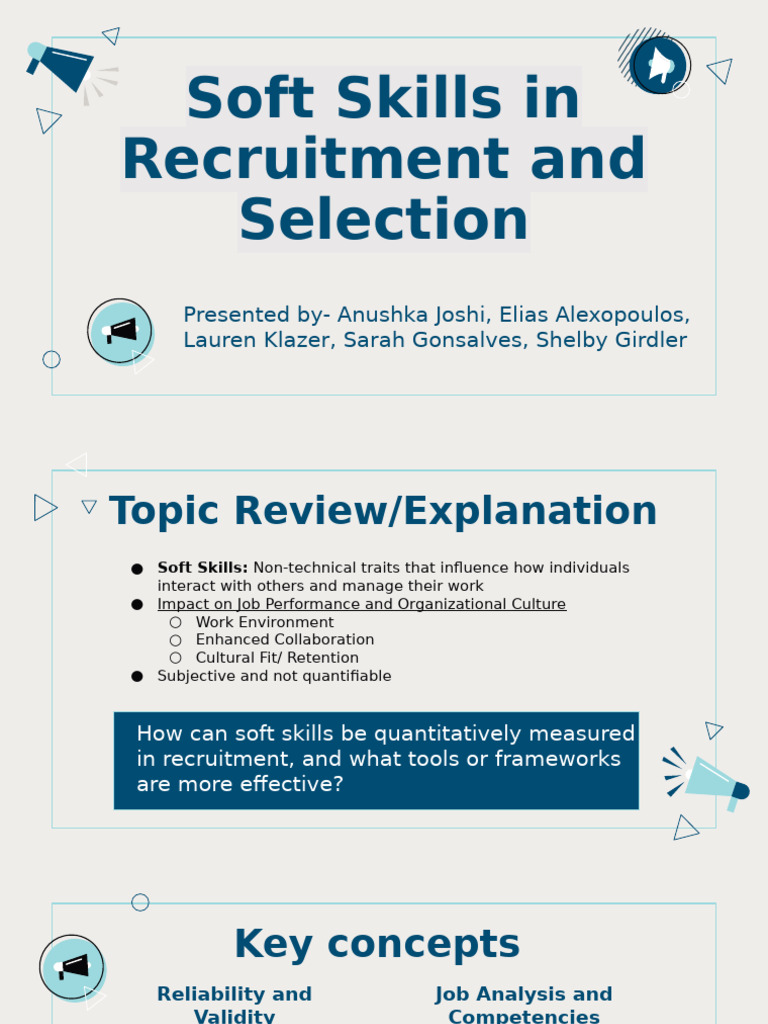 Presentation - Soft Skills in Recruitment and Selection | PDF ...