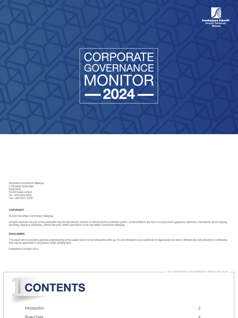Corporate Governance Monitor 2024 | PDF | Corporate Governance | Governance