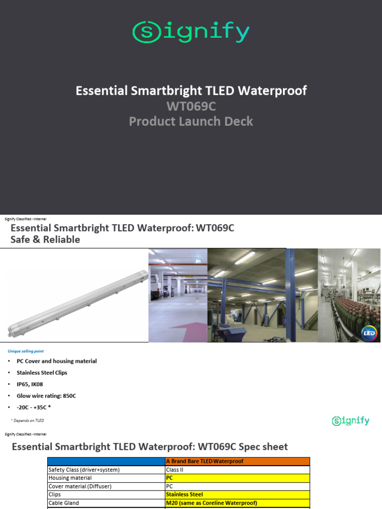 Philips - WT069C Kap Armatur Waterproof | PDF | Electrical Components | Manufactured Goods