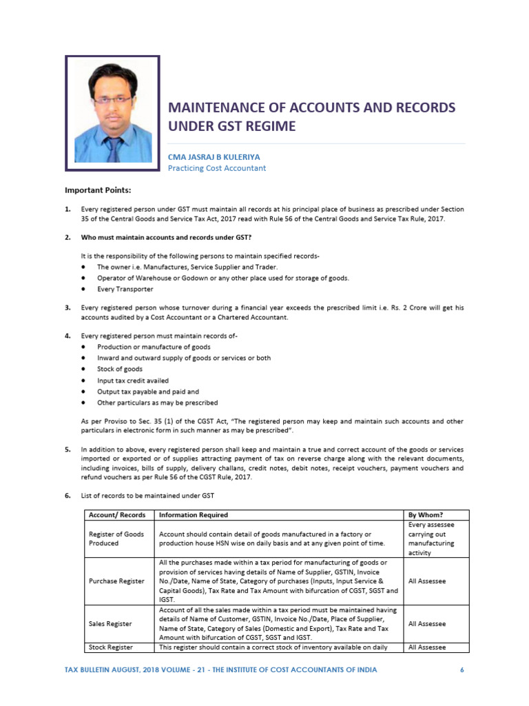 Books of Accounts To Be Maintained | PDF | Value Added Tax | Taxes